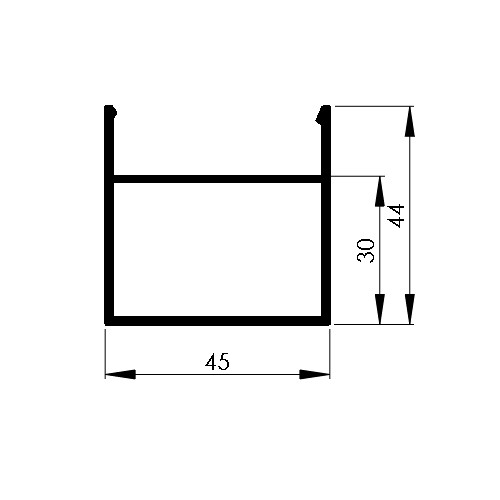 Profil 45×45 DEP – Alu Centar d.o.o.